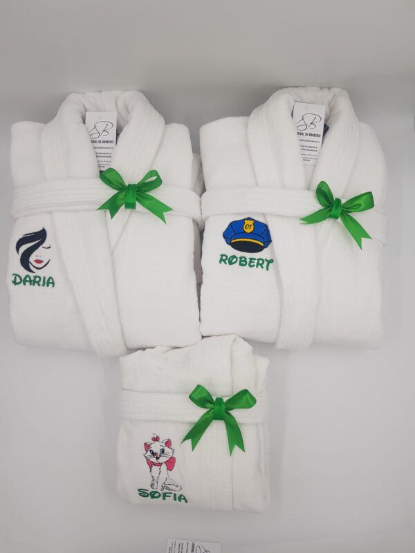 Set Family 2 Halate de baie bumbac personalizate SF1